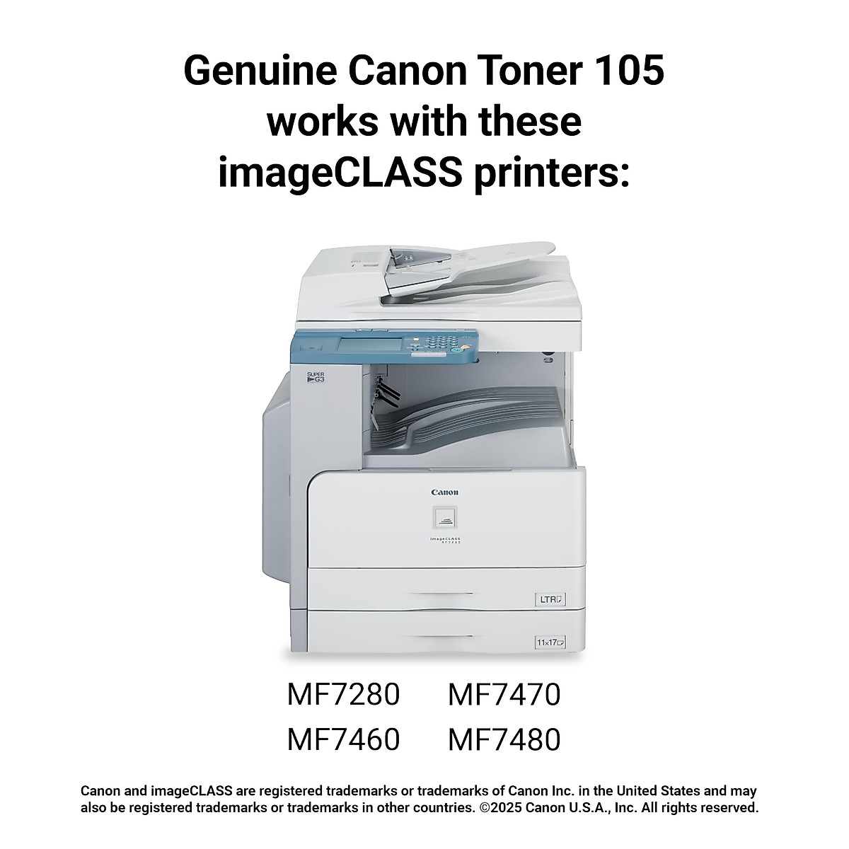 Canon Original 105 Toner Cartridge - Black