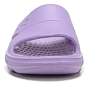 Ryka Womens Restore Recovery Slide Sandal, Purple, 9 US