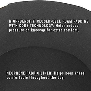 Custom Leathercraft DEWALT DG5224 Heavy-duty Flooring Kneepads Black