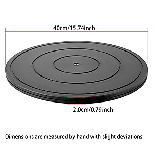 HSTECH 16 Inch Heavy Duty Rotating Swivel Stand - Lazy Susan with Steel Ball Bearings for Model Base/Rotating Plants/Crafts Stand Monitor/TV/Monitors/Potted Plants (360˚ Rotation)