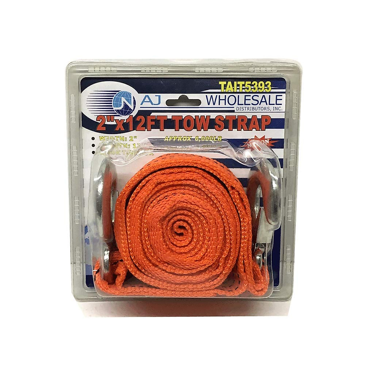 AJ 2" x 12Ft Tow Strap