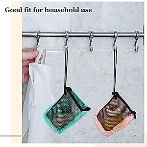 4 Pcs Bar Soap Pouch Soap Savers Exfoliating Net Soap Coarse Mesh Soap Bag Loofah Body Scrubber Hanging Rope Bags Exfoliator for Bath Shower for a Deeper Scrub and Lather