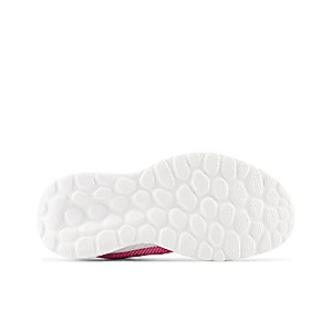 New Balance Girls DynaSoft 520 V8 Bungee Running Shoe, Hi-Pink/White/Signal Pink, 2 Little Kid