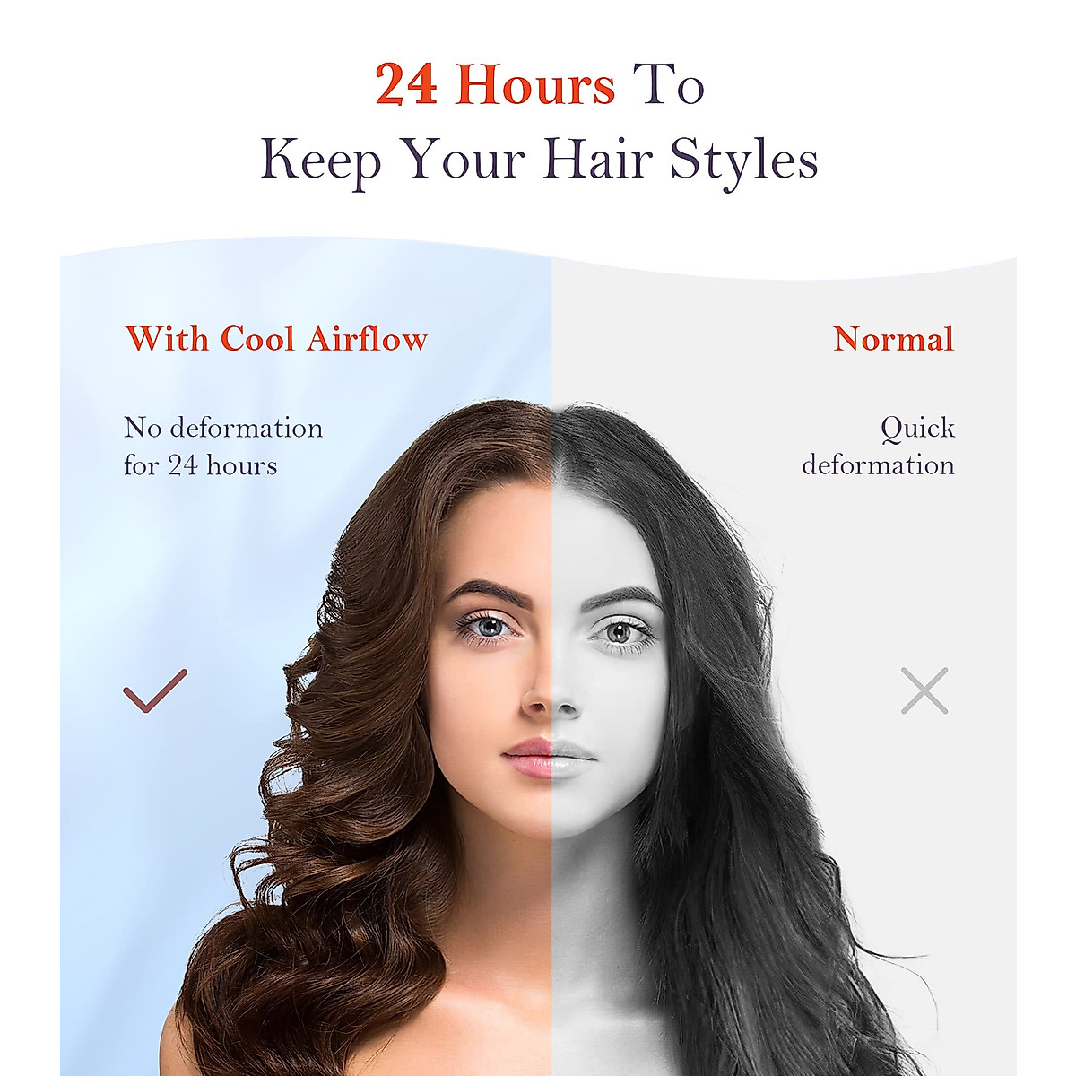 360° Airflow Hair Curling Flat Iron, 2 in 1Hair Curler & Straightener for All Styles, with 15S PTC Fast Heat-Up, 3D Floating Plate & 48 Tiny Ionic Air Vents for Better Maintain Your Look