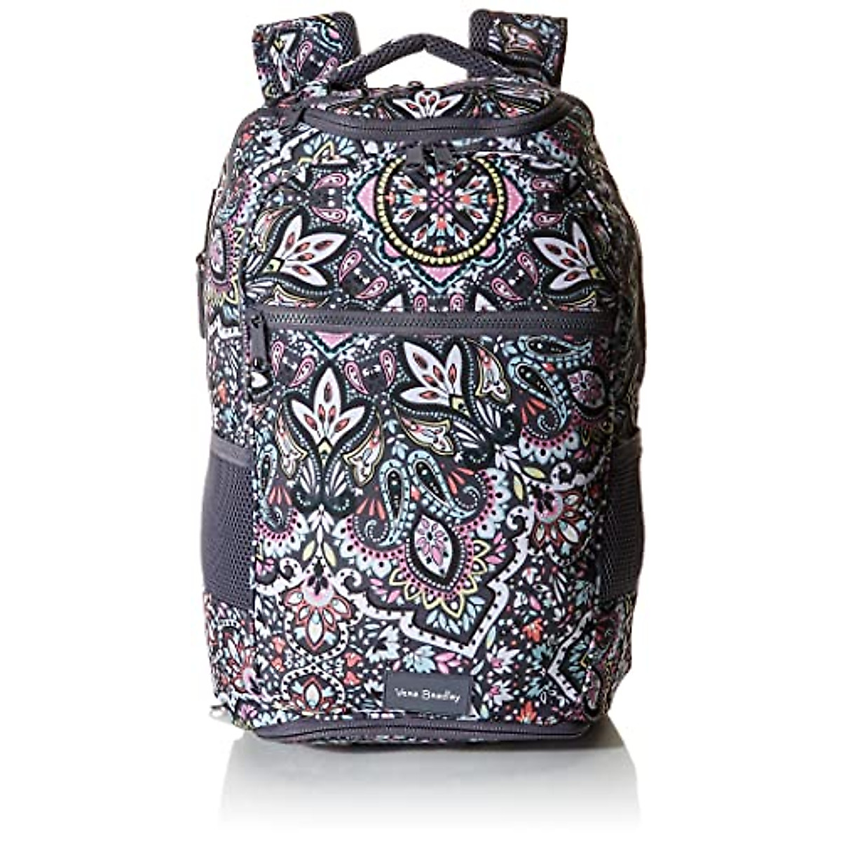 Vera Bradley Women's Recycled Lighten Up Reactive Journey Backpack, Bonbon Medallion, One Size