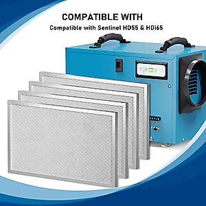 MERV-8 Filter Replacement Set Compatible with AlorAir Basement Dehumidifiers Sentinel HD55,Sentinel HDi65, 4 Pack