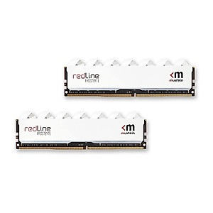 Mushkin Redline White - DDR4 UDIMM - 64GB (2x32GB) 3200MHz CL-14-288-pin1.4V Desktop Ram - Non-ECC - Dual Channel - FROSTBYTE Heatsink (MRD4U320EJJP32GX2)