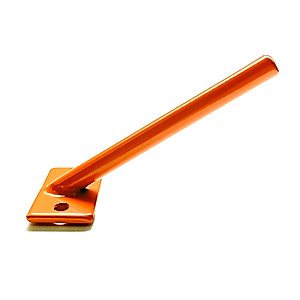 FLVFF Fingerboard Rail Pole Jam Round Metal Finger Skate ramps Parks (PJ2) (Blue)