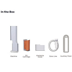 EVEBOT Printpen Inkjet Pen Portable Handheld Printer Logo Tattoo Printing Inkjet Mini Printer Mini Marker On Paper or Skin (Official Package)