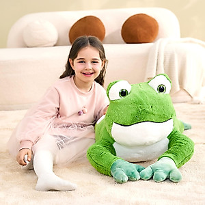 IKASA Giant Frog Stuffed Animal Plush Toy, 30" Large Frogs Cute Plushie Toys for Kids Girls Boys