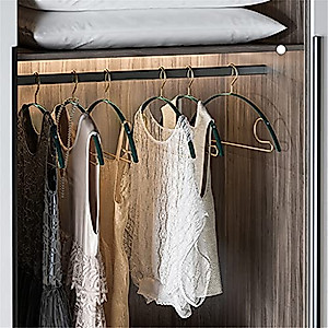 n/a Clothes Hanger Aluminum Alloy Wardrobe Space Saving Clothing Hanger Non Slip Drying Hanger Sweater Coat Pants Shirt Storage Rack (Color : Black, Size : 5pcs)