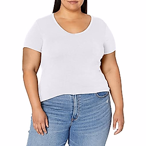 prAna Women's Foundation Short Sleeve V-Neck T-Shirt, White, Small