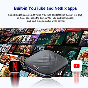 CarPlay AI Box Mini Android 11, Wireless 3-in-1 CarPlay Adapter, Watch YouTube and Netflix in Your Car, Wireless CarPlay and Android Auto, QCM2290, 3G+32G, for OEM Wired CarPlay Car