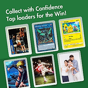 Collectible Supplies Top Loaders for Cards | 3x4 Inch Card Protectors for Collective Trading| Protective Sports Card Holder | Standard Size | Penny Soft Sleeves (25 Toploaders)