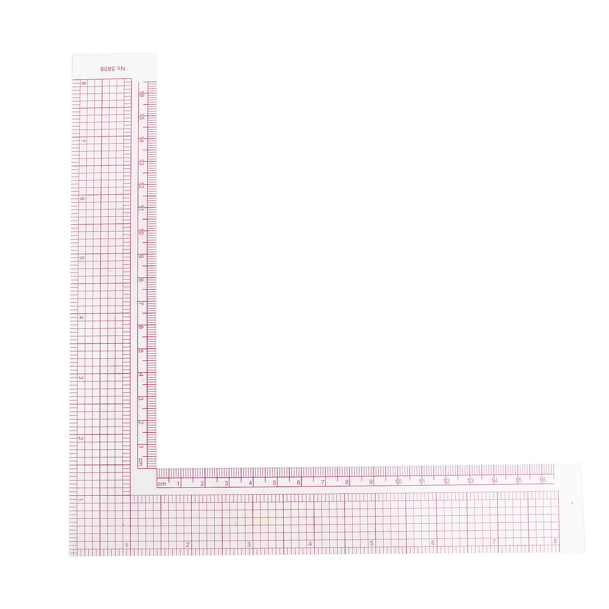 TOPINCN Plastic Sewing Ruler L Curve Ruler Sewing Measure Tailor Ruler Clear Sewing Ruler for Tailor Craft Tool Drawing Measuring Supplies (5808)