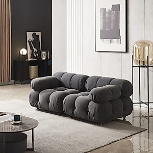 Creative Co-Op Mimosa Modular Bread Loveseat Sofas