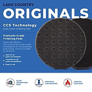 6.5" CCS Polishing Pad Kit (Set of 3) – Car Polishing Pads for Buffing, Cutting, & Polishing - Premium-Grade Foam Polishing Pads for Defect Removal & Paint Correction - Buffing Pads for All Finishes