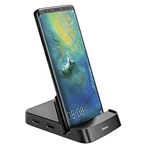 CHYSP 7 in 1 USB Type C Hub Docking Station USB-C to HDMI USB 3.0 HUB SD TF Card PD Adapter