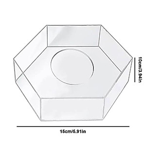 Acrylic Cake Stand, Clear Cupcake Stand Cake Holder, Cake Dessert Display Plate Serving Tray, Countertop Dessert Display Riser for Bakery Appetizer Birthday Wedding Party Baby Shower