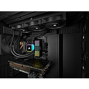 Corsair AF120 Elite, High-Performance 120mm PWM Fluid Dynamic Bearing Fan with AirGuide Technology (Low-Noise, Zero RPM Mode Support) Single Pack - Black