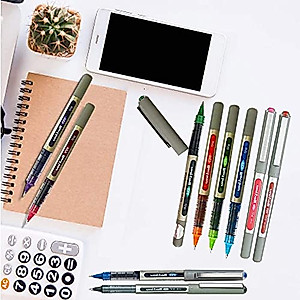Uni-Ball EYE UB-157 Rollerball Pen 0.7mm Ball [Pack of 10] One of each colour