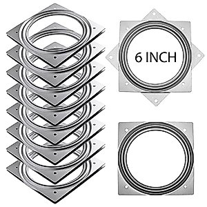 Pack of 8, 6-Inch Lazy Susan Hardware, Silver Lazy Susan Turntable Bearing 5/16" Thick 300lbs for Turntable, Serving Trays, Kitchen Storage Racks, Craft Table, Rotating Bearing Plate