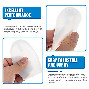 ibasenice Living Room Squeakers Repair Pet Noise Maker: 10pcs Squeaker Insert Replacement Squeaker DIY Toy Pet Baby Toy Noise Maker Insert Replacement for Dog Pet Kid Toys Replaceable Toy Squeaker