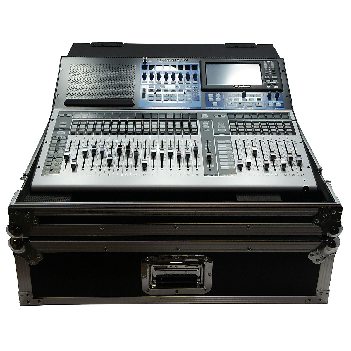 Harmony Audio HCPRE2442DHW Flight Dog House Road Case Compatible with Presonus StudioLive 24 Mixer