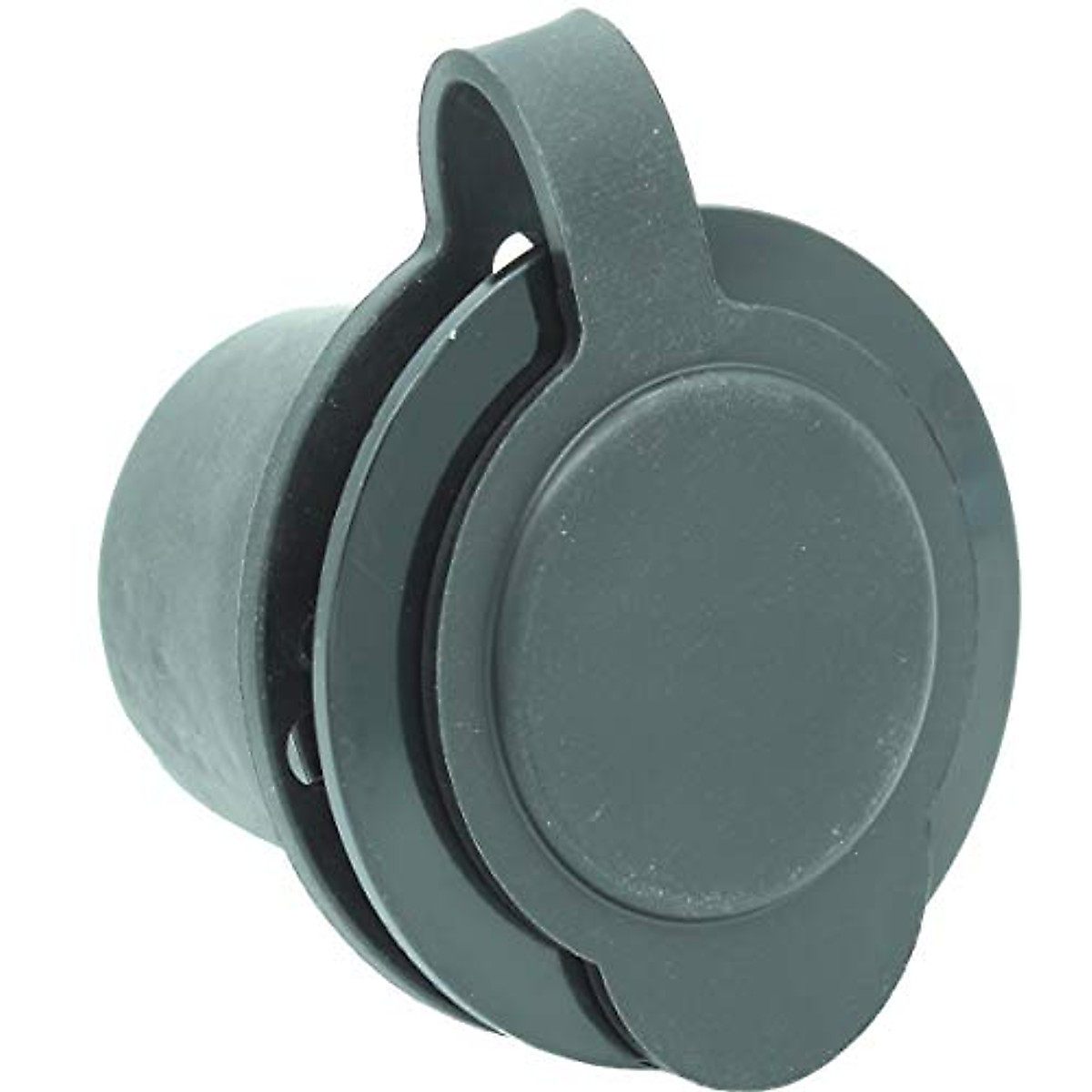 15A Weatherproof Outdoor Power Outlet by Journeyman-Pro 15 Amp 125 Volt NEMA 5-15R Receptacle Kit with Integrated 20" Extension Cord + Waterproof Rubber Cover (GCR1-BLACK)