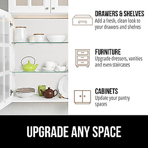 Gorilla Grip Peel and Stick Paper for Book Covers, Countertops, Drawers, Kitchen Cabinets, Shelves, and Crafts, Protective Easy Install Removable Vinyl Adhesive Liners, 11.8 INx10 FT Roll, Clear Matte