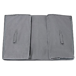 Sorbus Jumbo Foldable Storage Organizer Bag, Great for Clothes, Blankets, Closets, Bedrooms, and More, Canvas (Closet Storage Bag - 1 Pack, Gray)