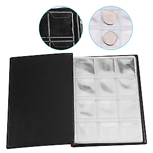Album for Collectors, 120 Pockets Collection Book Holder, Collecting Album Supplies for Pennies, Quarters, Stamp (Green)