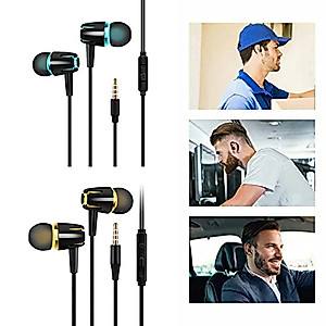 Greewen Music Gaming Headset with Mic Sports M18 3.5Mm Headphones with Subwoofer Earbuds Adjustable Volume Earphones