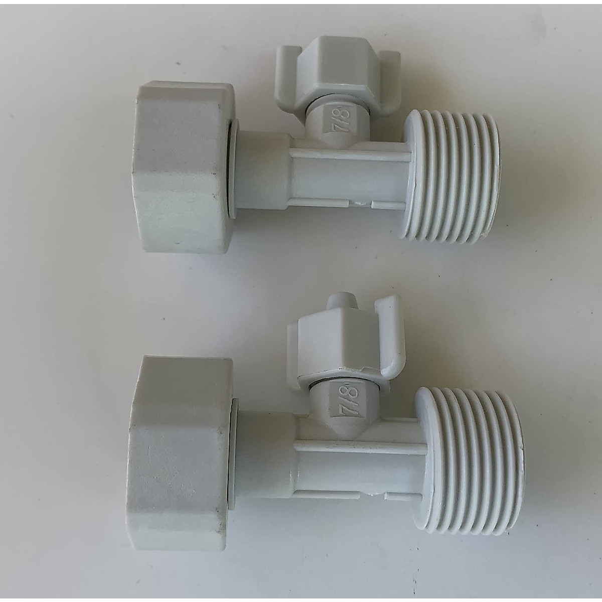 7/8 inch Female, 7/8 inch Male Nylon Bidet T-Adapter for Bidet Water Connection 1/4 or 3/8 inch Hose (2- pack 7/8-inch Bidet Connector, 2, Count)