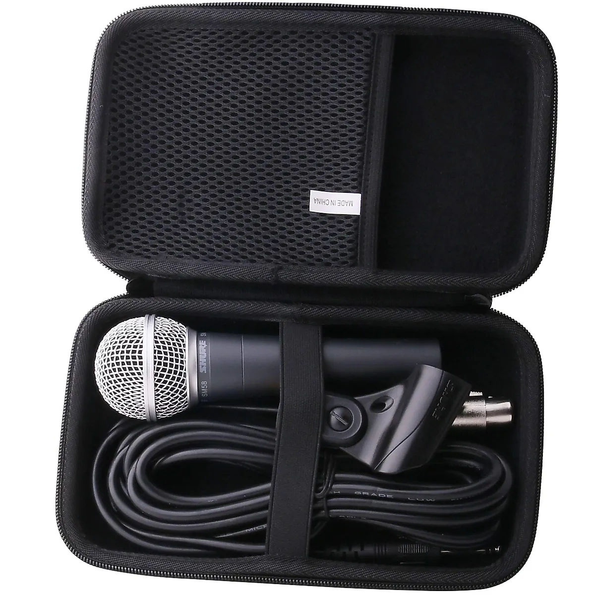 waiyu Hard EVA Carrying Case for Shure SM58 Cardioid Dynamic Vocal Microphone ，Shure Brand Multiple Models of Microphones Case
