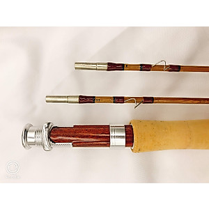 New Bamboo Fly Rod 7'6" for #5 Line Wt,2 Piece with 2 Tips.