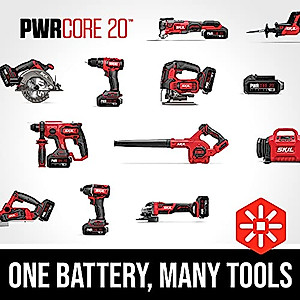 SKIL 20V Compact Reciprocating Saw Includes 2.0Ah PWR CORE 20 Lithium Battery and Charger - RS582902