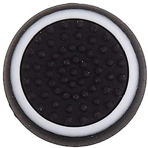 4Pcs Replacement SiliconeThumb Grip Cover for White and Black Game Supplies Durable and Deft