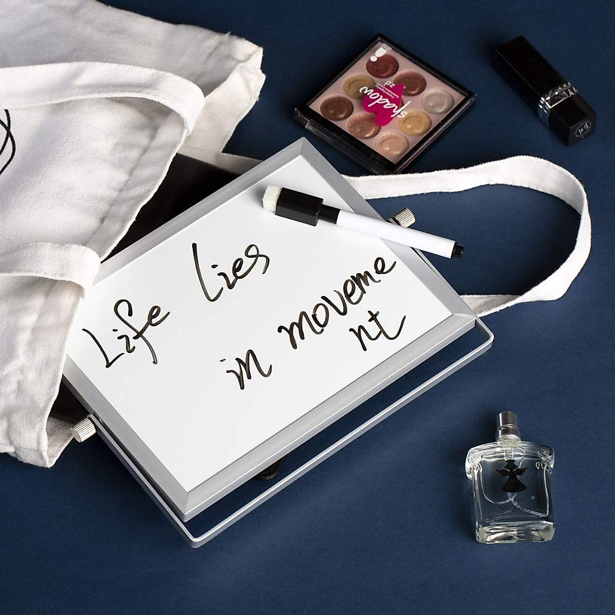 AFAN Small Whiteboard Dry Erase Boards Double-Sided Magnetic Mini Whiteboard Office Magnetic Whiteboard7.87"x 5.9"Portable Learning Board Message Board Suitable for School Home Office memo