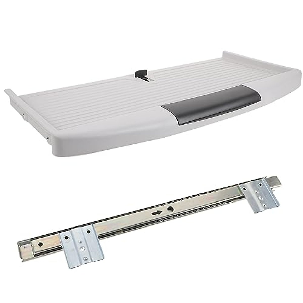 DOITOOL 1 Set Desk Tray Plastic Trays Office Desk Accessories Keyboard Tray Drawer Keyboard Slide Out Tray Keyboard Stand Keyboard Shelf Under Desk Sliding Bracket Computer Desk abs