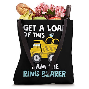 Wedding Shirts Ring Bearer Funny Truck Shirts Boys Men Gifts Tote Bag