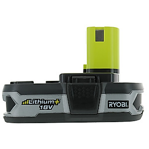 Ryobi P107 One+ 18 Volt Compact Lithium Ion 1.5 Ah Battery Multi Pack (2 Batteries)