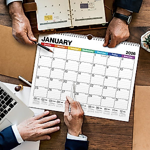 Dunwell 12x15 Wall Calendar 2023 2024 - (Colorful) Use to June 2024, Large 2023-24 Wall Calendar, Lined Monthly Calendar, 12 x 15 Hanging Calendar for Home or Office