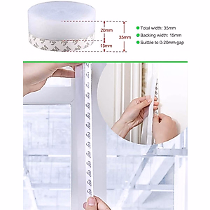 Updated Weather Stripping Door Seal, Door Draft Stopper Silicone Seal Strip for House and Glass Shower Doors for Windows Gaps of Collision and Side, Window Insulation for Winter