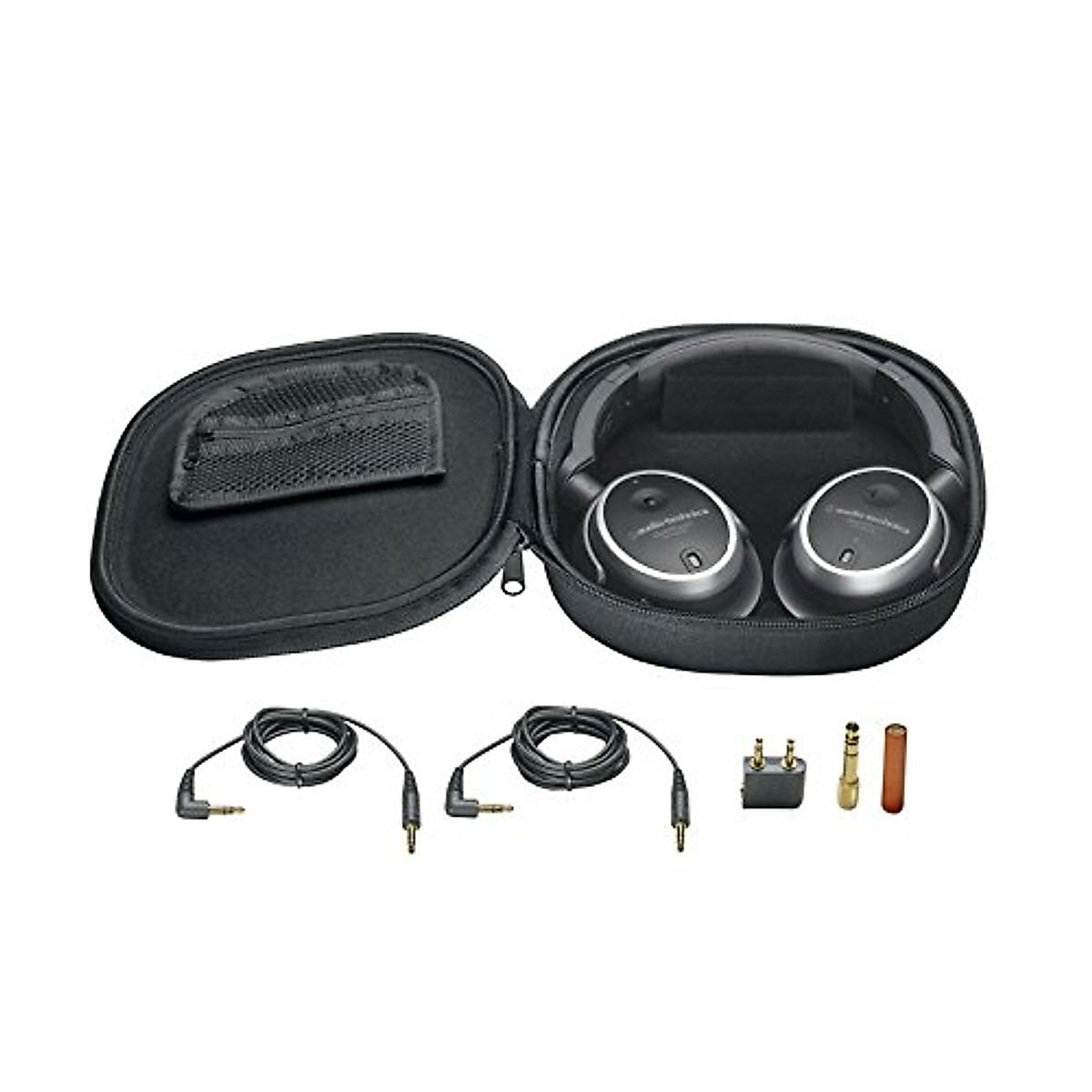 Audio-Technica ATH-ANC7B QuietPoint Active Noise-Cancelling Closed-Back Headphones, Wired