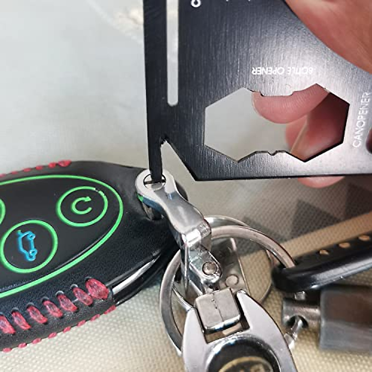 Gifts for Friend Birthday Gift Ideas for Men Him, Cool Gadgets Christmas Presents, Stocking Stuffer for Men, Wallet Multitool - All In One Card Tool for Everyday Survival (Best Friend EVER)