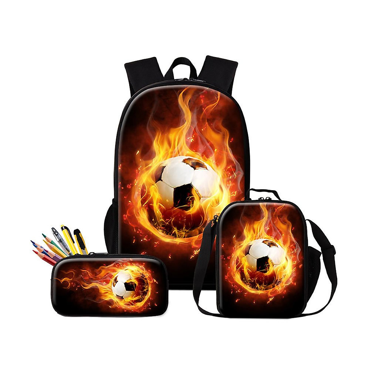 Dispalang Soccer Backpack for Teen Boys Sport Thermal Cooler Bag Children