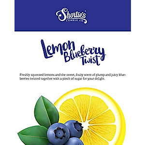 Lemon Blueberry Twist Premium Tealight Candles - Highly Scented with Essential & Natural Oils - 6 Blue Tea Lights - Beautiful Candlelight - Made in The USA - Fruit & Berry Collection