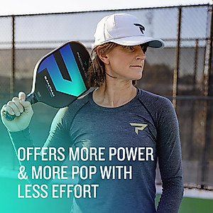 Paddletek Bantam EX-L Pro Pickleball Paddle, Top-Weighted Standard Grip Pickleball Paddle with High Tech Polymer Honeycomb Core, Premier Manufacturers of Pickleball Paddles (Blue)