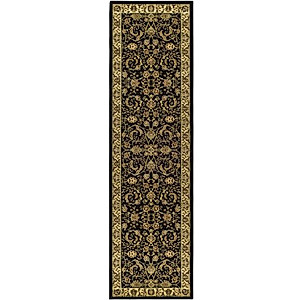 SAFAVIEH Lyndhurst Collection Runner Rug - 2'3" x 12', Black & Ivory, Traditional Oriental Design, Non-Shedding & Easy Care, Ideal for High Traffic Areas in Living Room, Bedroom (LNH219A)